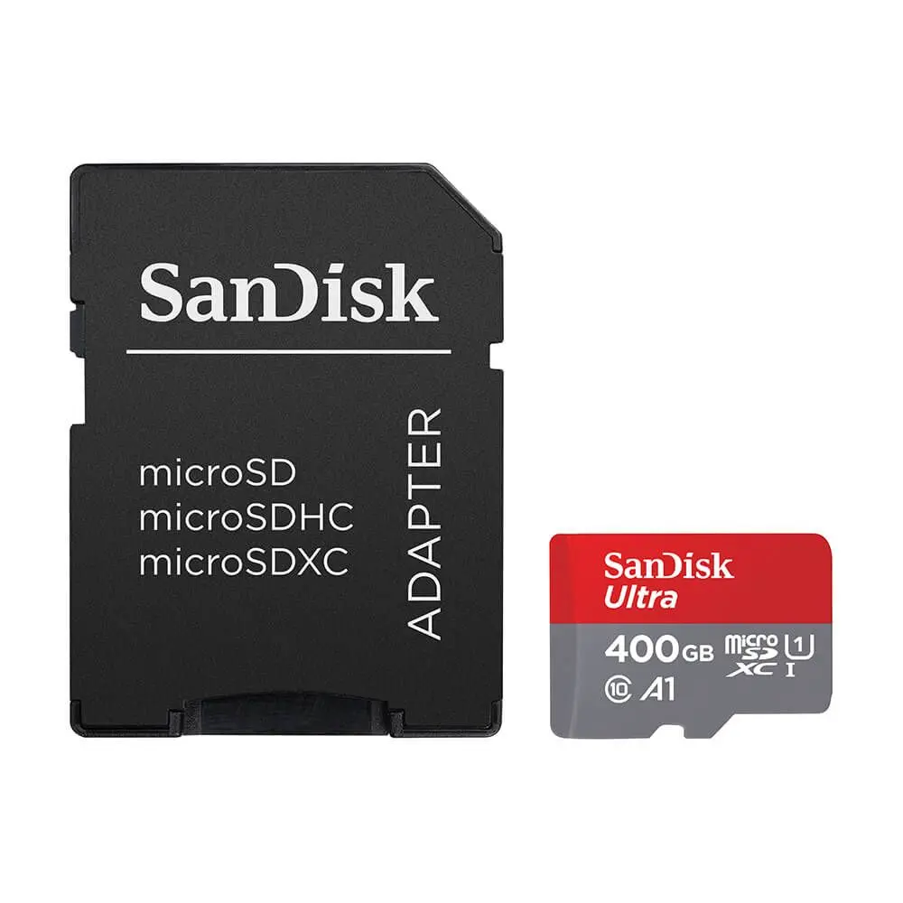 SANDISK Memorijska kartica Ultra microSDXC 400GB + SD Adapter 120MB/s A1 Class 10 UHS-I