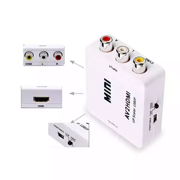 Konverter AV na HDMI RC2-HD13 3činča F - HDMI F beli