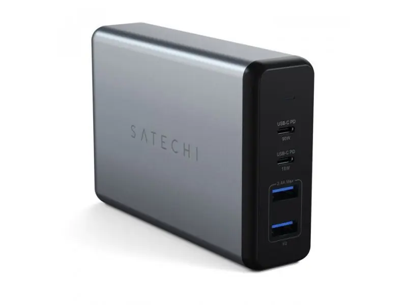 SATECHI ST-TC108WM Putni Punjač, 108W, Type-C MultiPort, 1x USB-C PD,2x USB3.0,1xQualcomm 3.0, Sivi