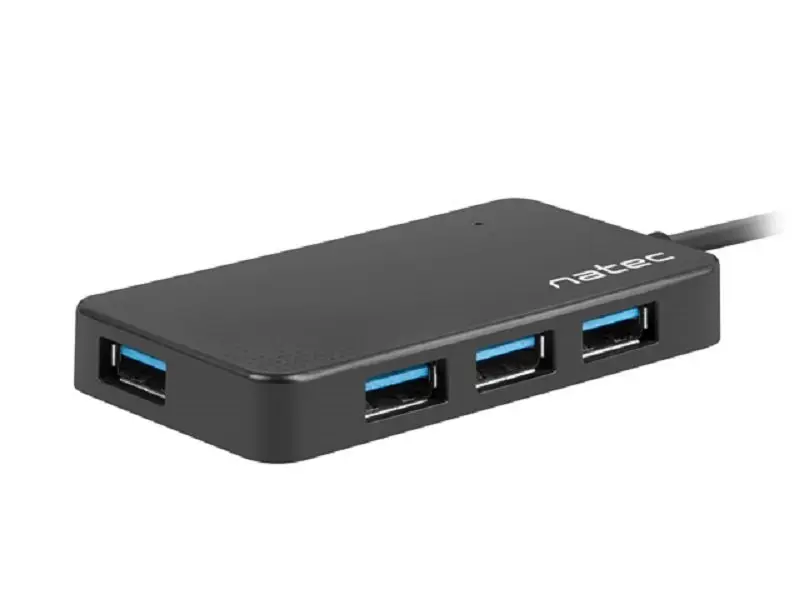 NATEC NHU-1342 Moth, USB 3.0 Hub, 4-Port, 15 cm