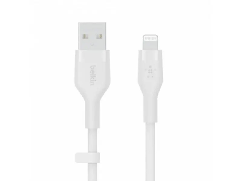 BELKIN BOOST CHARGE Flex Silicone cable USB-A to Lightning - 3M - White (CAA008bt3MWH)