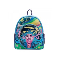 Loungefly Jimi Hendrix Psychodelic Landscape Zip Mini Backpack