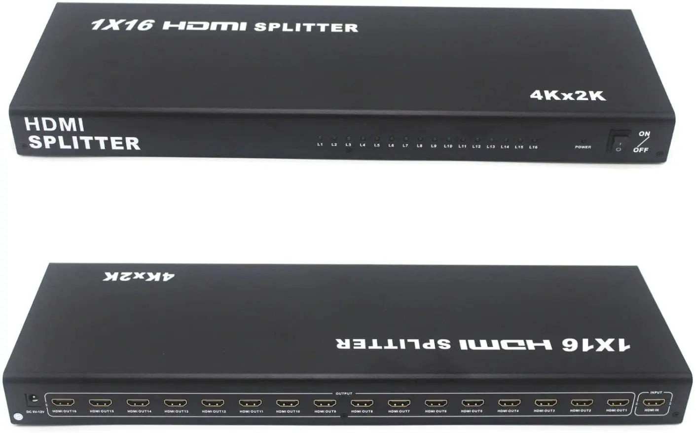 HDMI spliter aktivni 1/16 12V/3A KT-HSP-1.16 crni