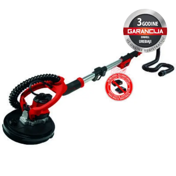 EINHELL Aku brusilica za zidove TE-DW 18/225LI BL - SOLO crvena