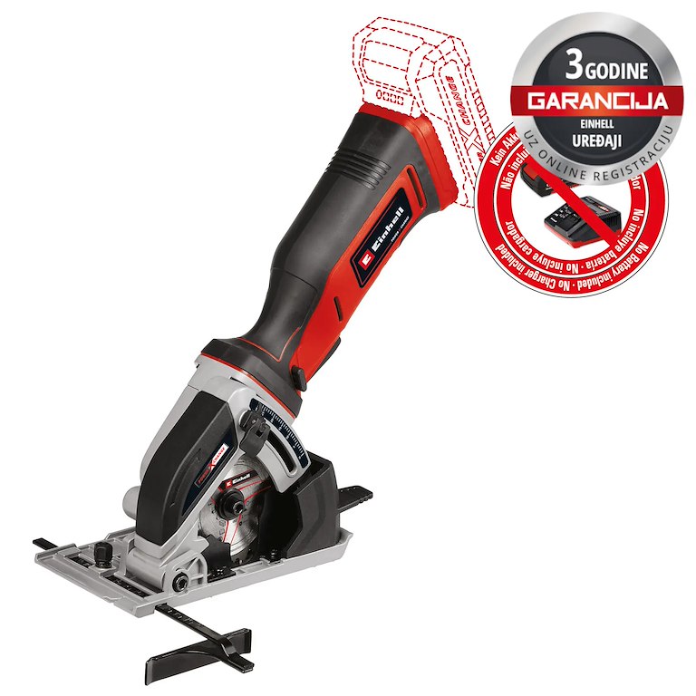 EINHELL Akumulatorski mini ručni cirkular TE-CS 18/89 Li - Solo