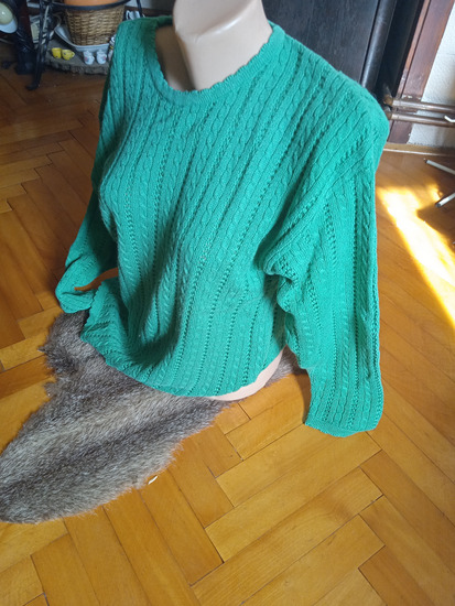 Zeleni pamucni knit