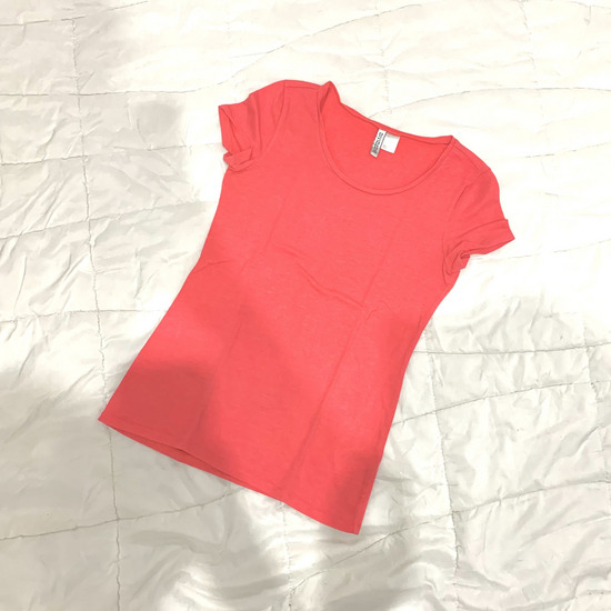 838. H&M basic majica roze boje