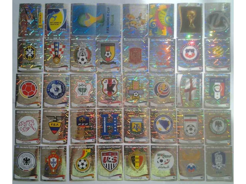 World Cup FIFA 2014 Brazil Panini set sjajnih sličica