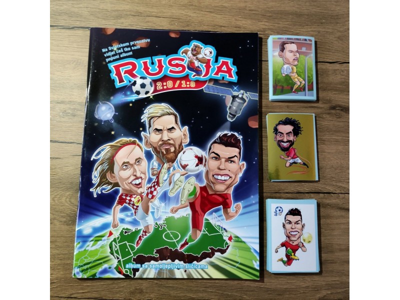 World Cup FIFA 2018 Rusija album i set sličica