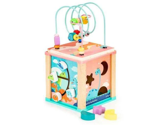 Eco Toys Edukativna drvena kocka MS