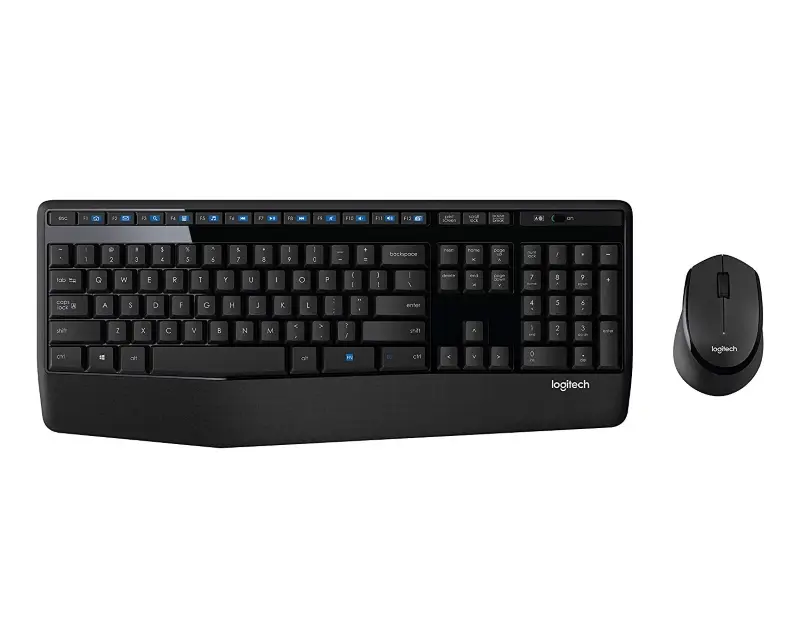 LOGITECH MK345 Set desktop Tastatura + miš Bežični, US, Crni