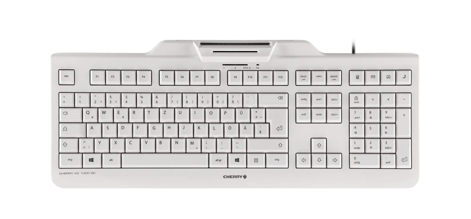 CHERRY Tastatura sa čitačem smart kartica KC-1000SC PC2016 bela