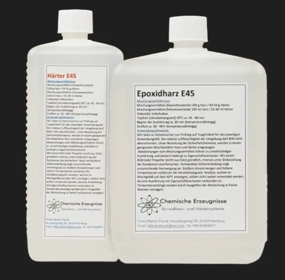 Epoksidna Smola Martin Pauck E45, Set komponenta A + komponenta B, 1.75kg