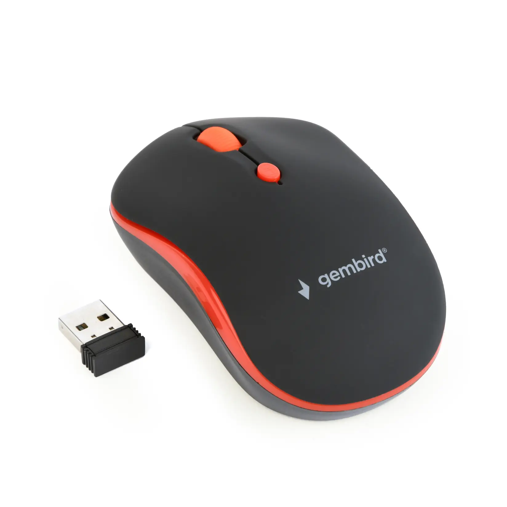 Gembird OPTICAL MOUSE MUSW-4B-03-R 1600DP miš bežični RF optički 1600 DPI