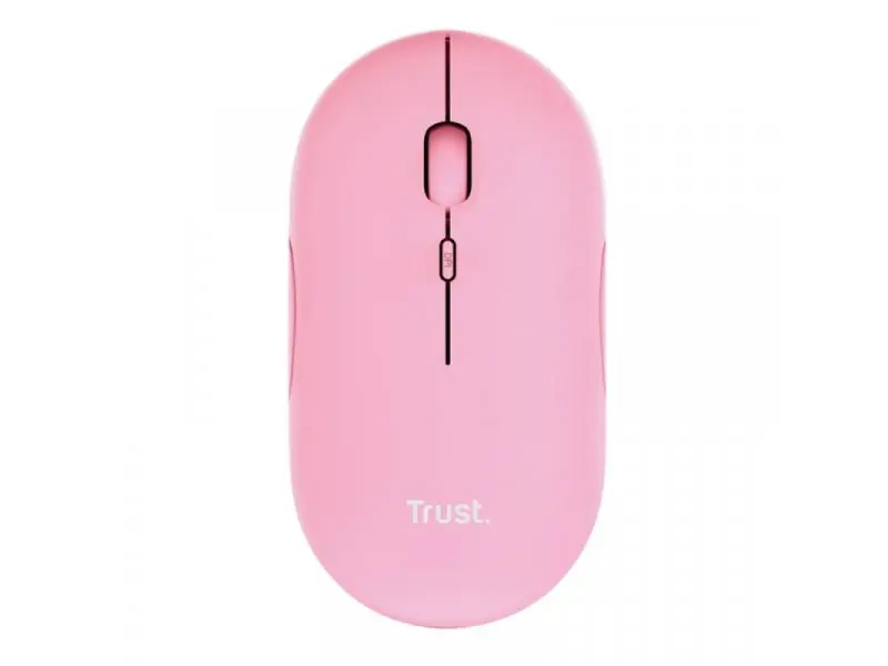 TRUST Puck Ultra-Thin Miš, Bežični, 1600 DPI, Roze