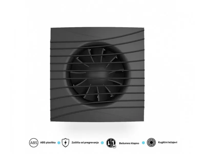 BBLINK ERA Ventilator F100 silent 4C crni