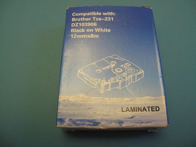 Kompatibilna traka sa Brother TZE-231 za štampač
