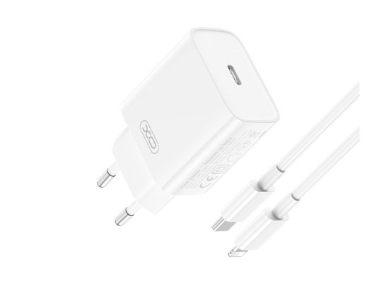 XO punjač CE15 PD 20W 1xUSB-C + lightning kabl