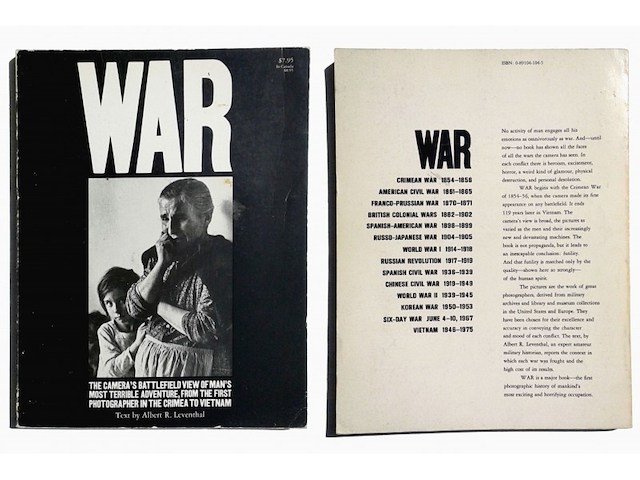 RATNA FOTOGRAFIJA - `WAR` by R. Leventhal - Monografija
