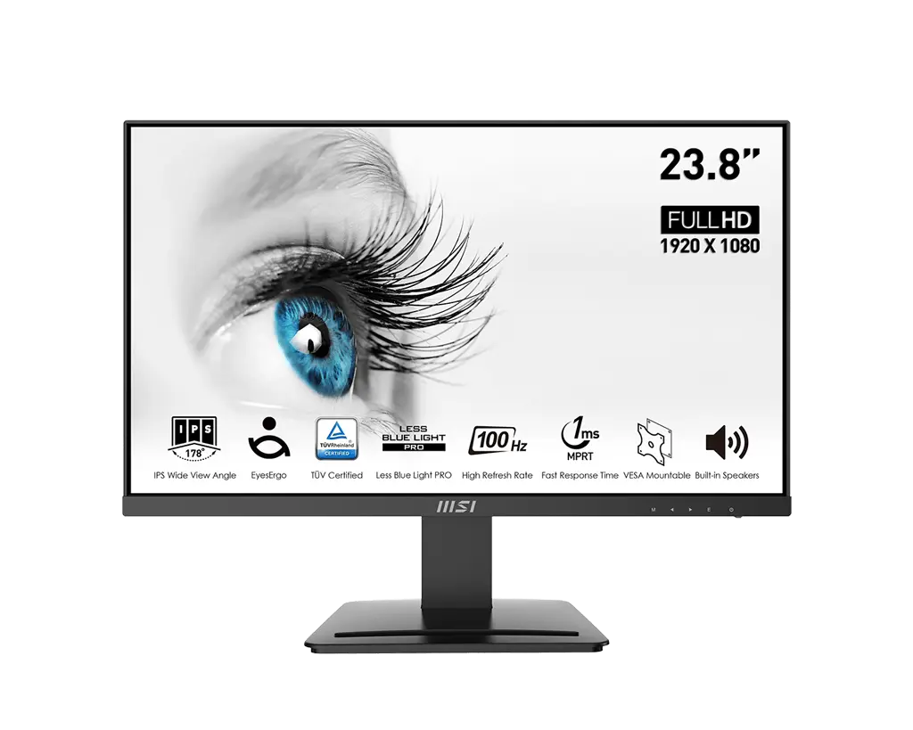 MSI PRO MP243X Monitor 23.8", 1920x1080, IPS, Crni