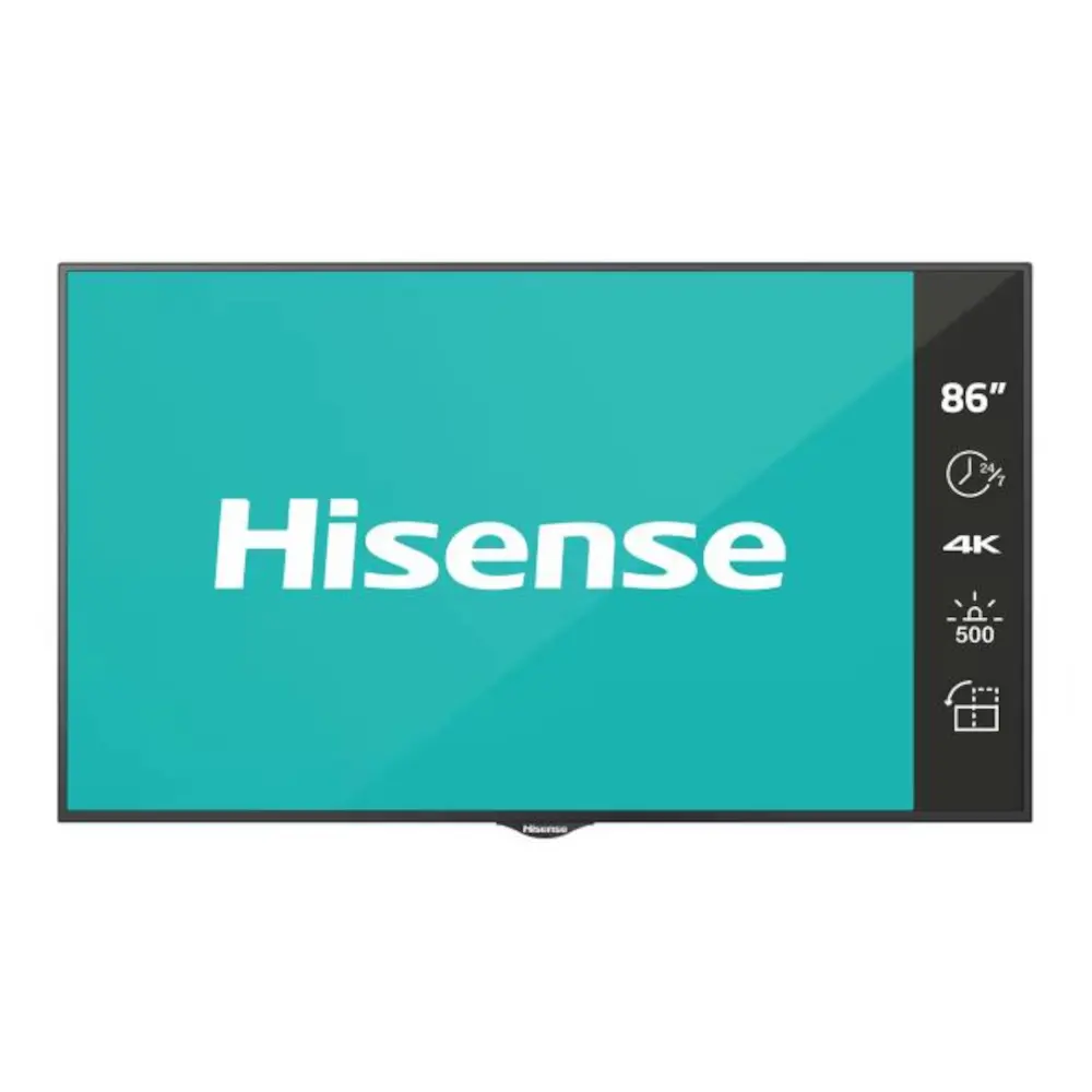 HISENSE Interaktivni ekran 86” 86BM66AE 4K UHD Digital Signage Display - 24/7 Operation crni