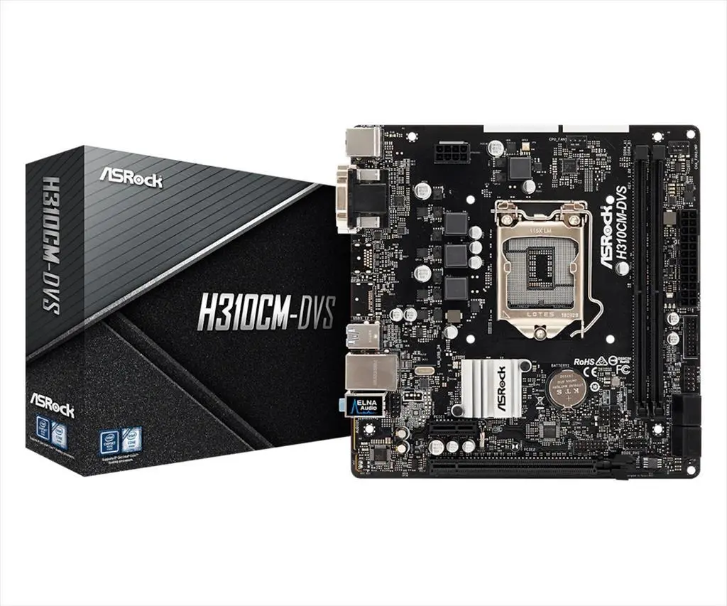 ASROCK Mb 1151 h310cm-dvs, 2kddr4 2666mhz, dvi-d