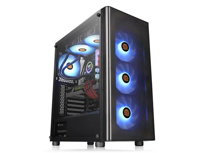 THERMALTAKE V200 Kućište sa kaljenim staklom RGB TG, Midi