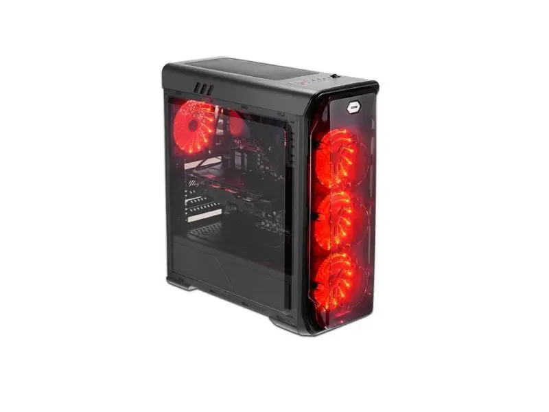 LC POWER 988B-ON Gaming kućište Red Typhoon Black