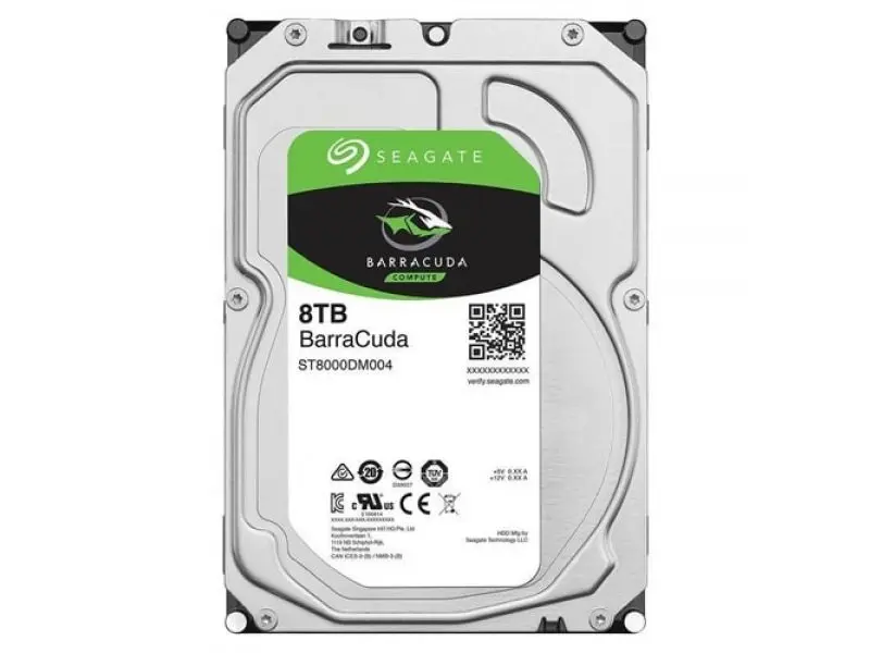 SEAGATE ST8000DM004 Hard disk, 8TB, SATA3, 256MB, Seagate Baracuda