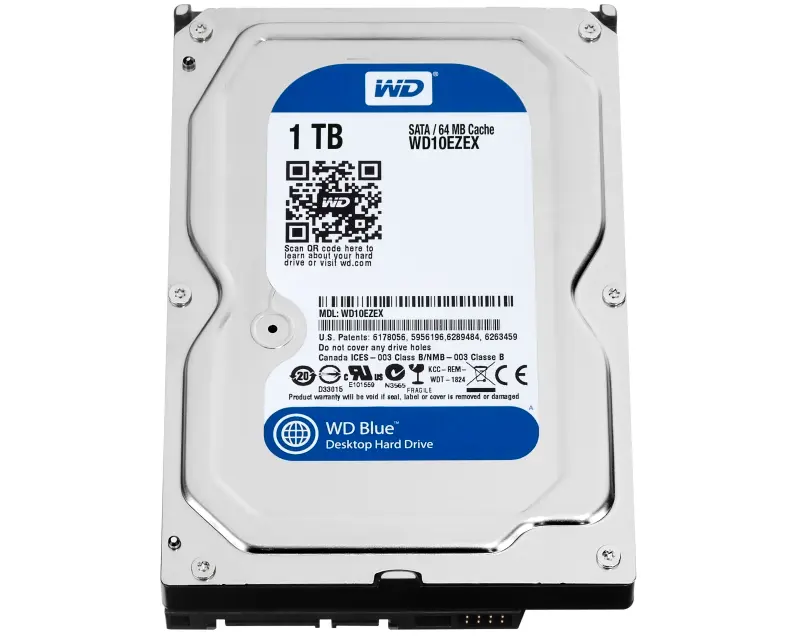 WD 1TB 3.5" SATA III 64MB 7.200rpm WD10EZEX Blue