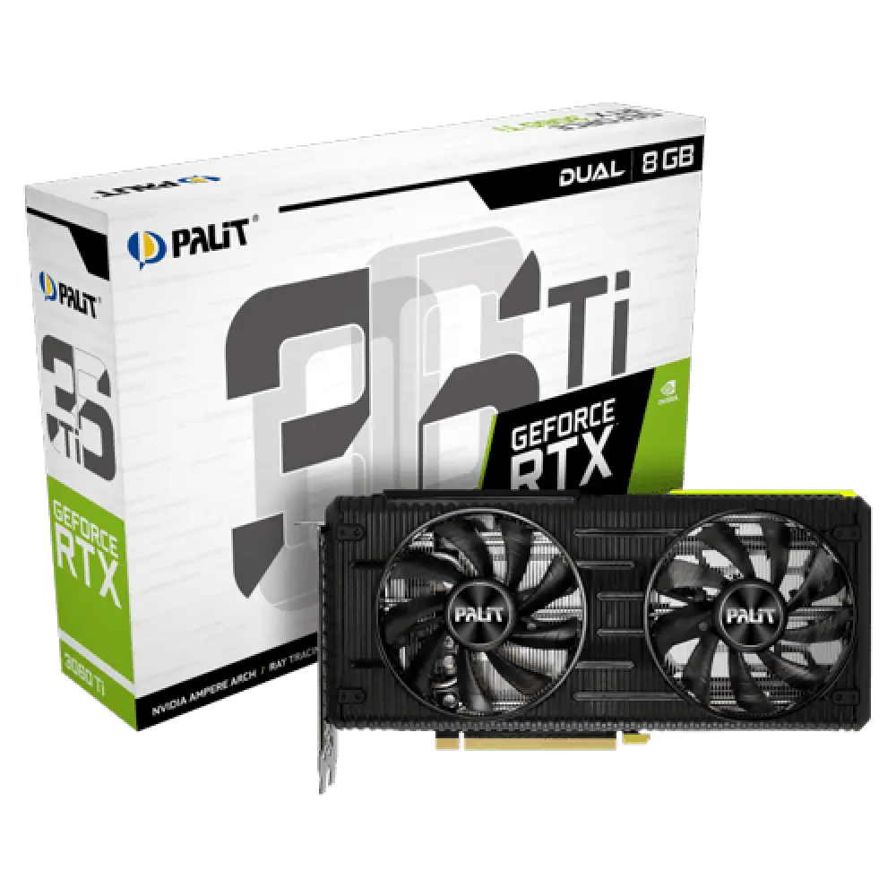 PALIT Grafička karta RTX3060Ti Dual NE6306T019P2-190AD NVD/8GB/GDDR6/256bit crna