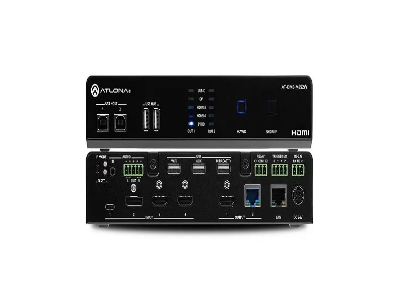 ATLONA AT-OME-MS52W-EU Matrix switcher sa HDMI, USB-C i Wireless linkom