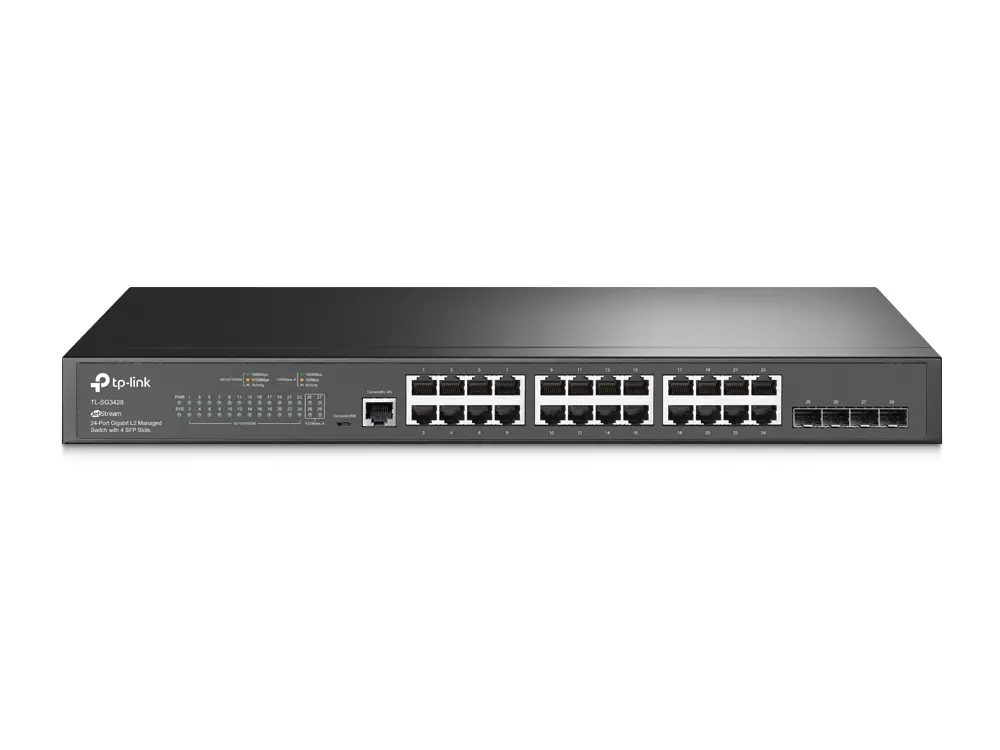 TP - LINK Switch 24-port TL-SG3428 JetStream L3-Lite crni