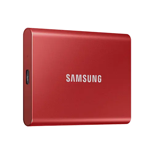 SAMSUNG Eksterni SSD 2TB prenosivi SSD T7 MU-PE2T0R crveni