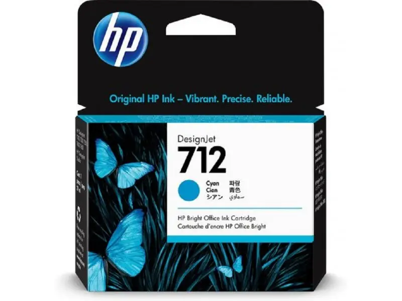 HP HP 712 29-ml Cyan DesignJet Ink Cartridge 3ED67A Kertridž