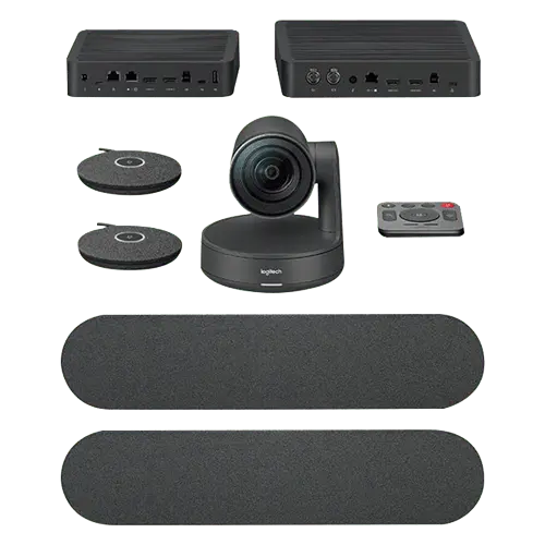 LOGITECH Webcam rally plus ultra HD video conferencing siva