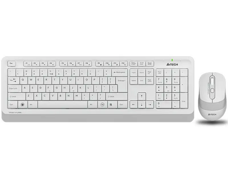 A4 TECH Tastatura i miš FG1010 FSTYLER Wireless Combo USB US beli set