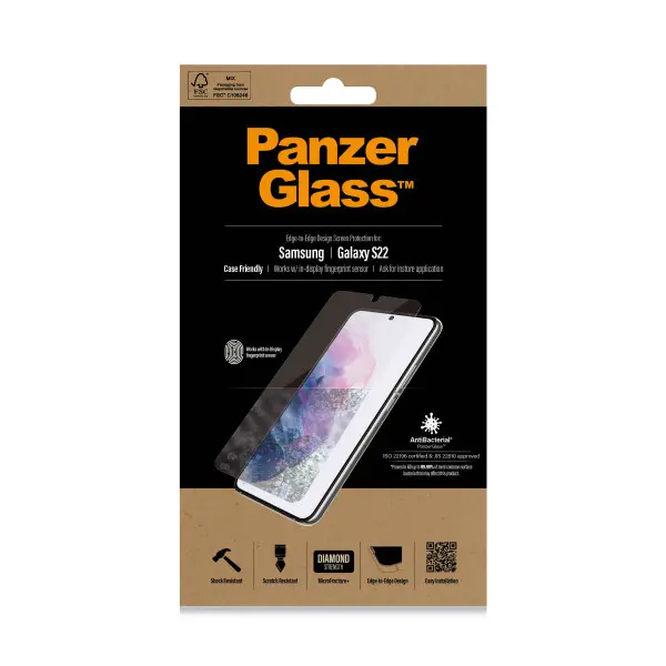 PANZERGLASS Zaštitno staklo za Samsung Galaxy S22 5G Case Friendly AB