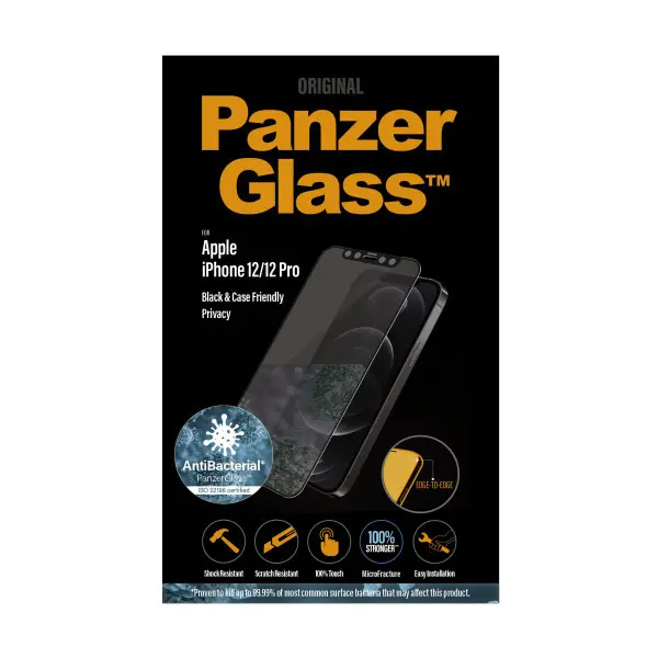 PANZERGLASS Zaštitno staklo za iPhone 12/12 Pro Case Friendly Privacy AB