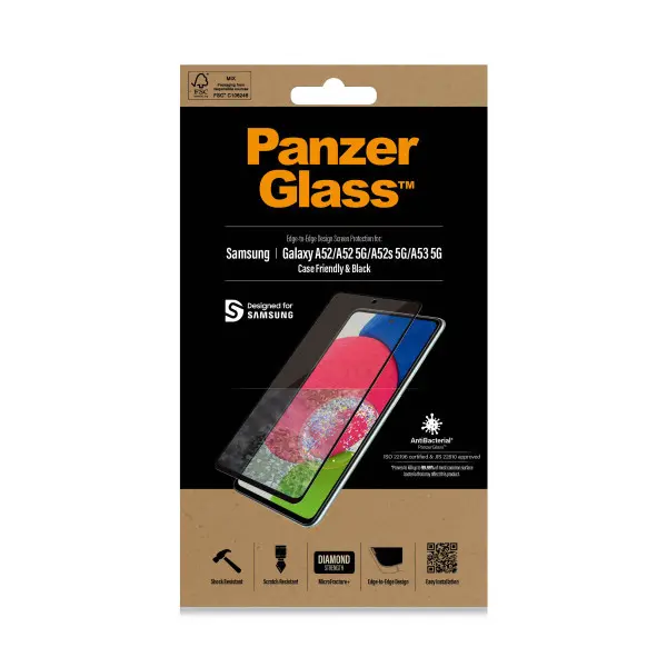 PANZERGLASS Zaštitno staklo za Samsung Galaxy A52/A52 5G/A52s/A53 5G Case Friendly AB