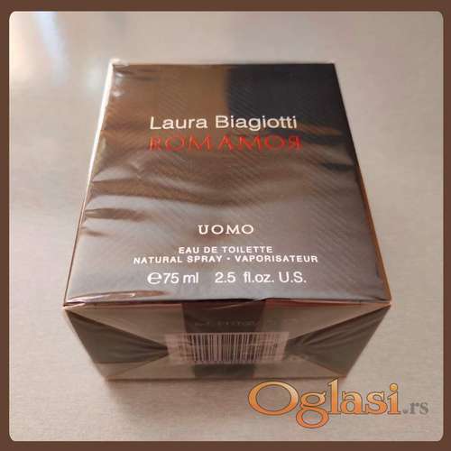 Laura Biagiotti ROMAMOR 75 ml, ORIGINAL, NOV, NEOTPAKOVAN!