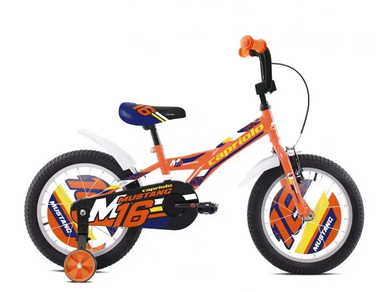 CAPRIOLO Dečiji bicikl 16''HT Mustang narandžasti
