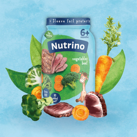 Nutrino kašica povrće junetina 190g