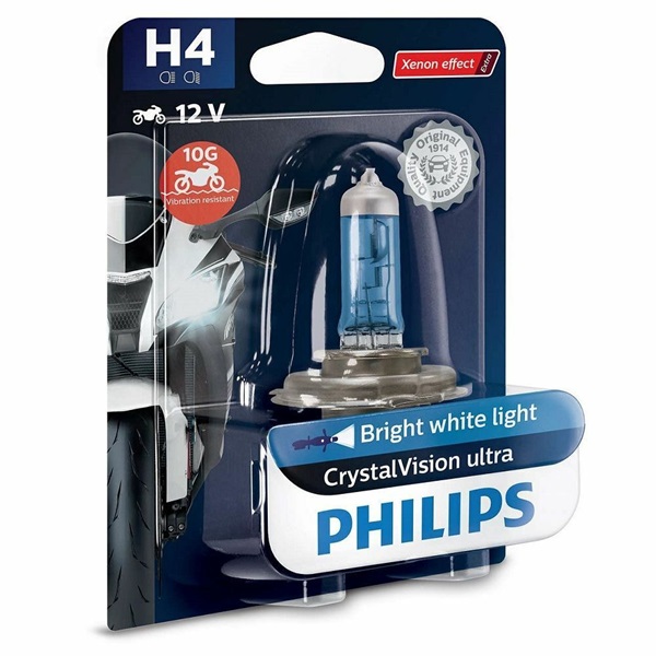 Philips 12V H4 60/55W CrystalVision Ultra
