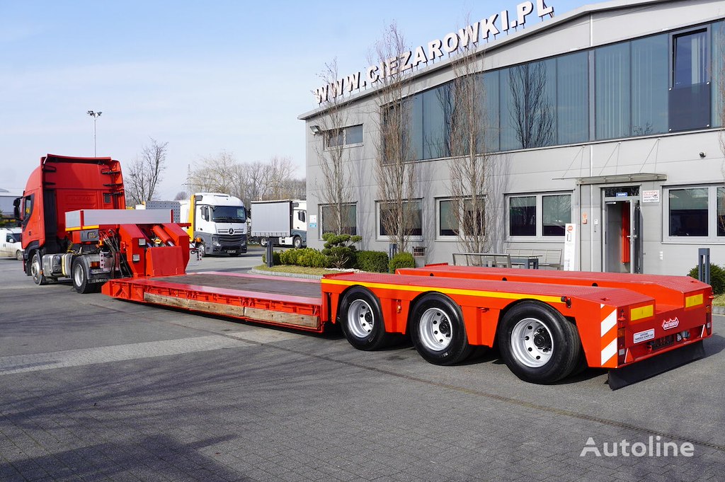 Nooteboom EURO-60-03 Tief Bet semi-trailer / unfastened / 3 steering axles poluprikolica sa niskom platformom