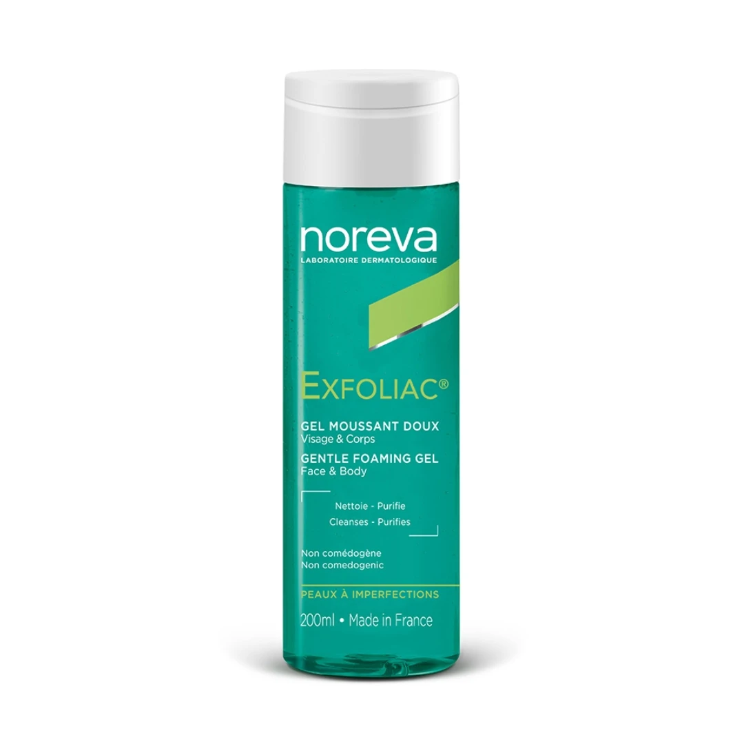 noreva EXFOLIAC® Pročišćavajući Gel za Umivanje i Tuširanje 200 mL