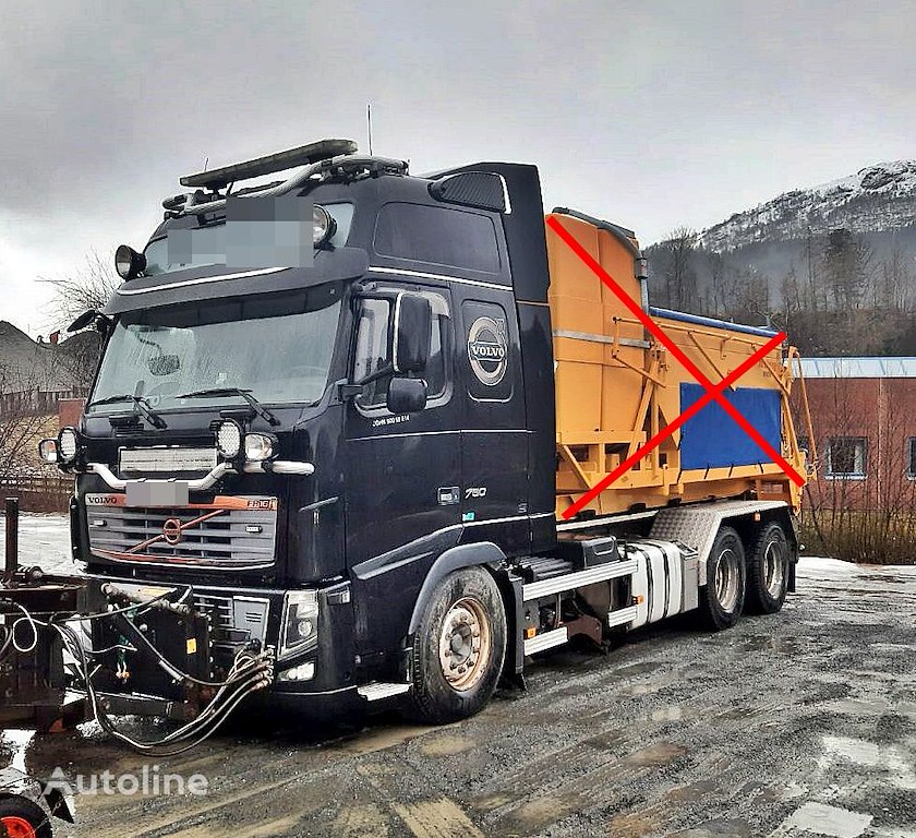 Volvo FH16 750 *6x4 *HIAB 20 ton *SNOW KNIVE & PLATE kamion rol kiper