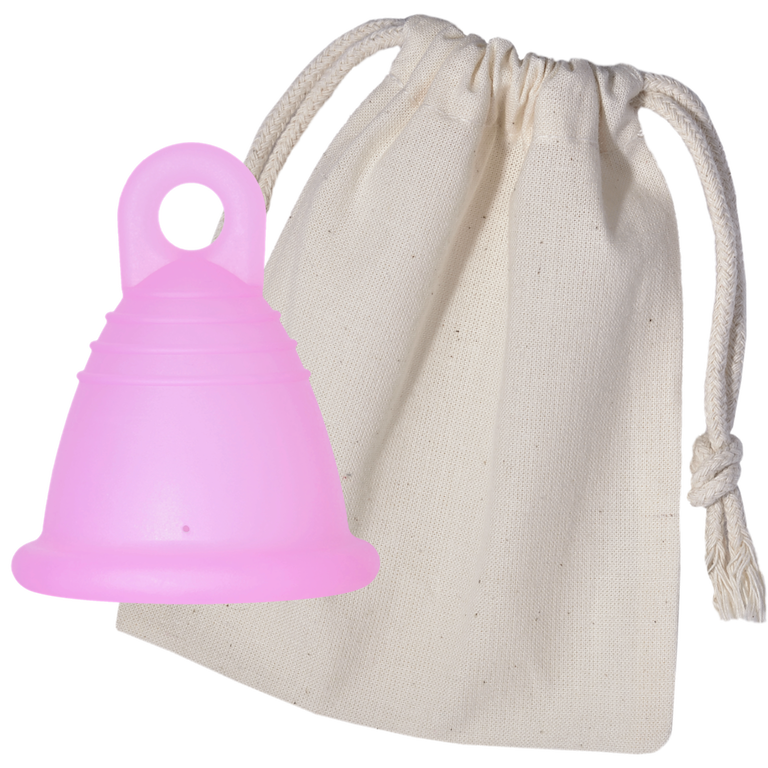 Menstrualna čašica Me Luna veličina XL plitka - Pink (Soft)