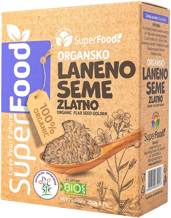 LANENO SEME ZLATNO organsko 200g