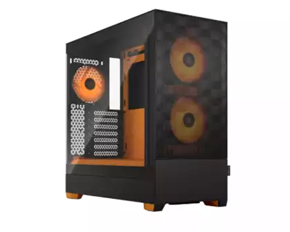 Fractal Design Kućište Fractal Design Pop Air RGB Orange Core TG Clear Tint, FD-C-POR1A-05